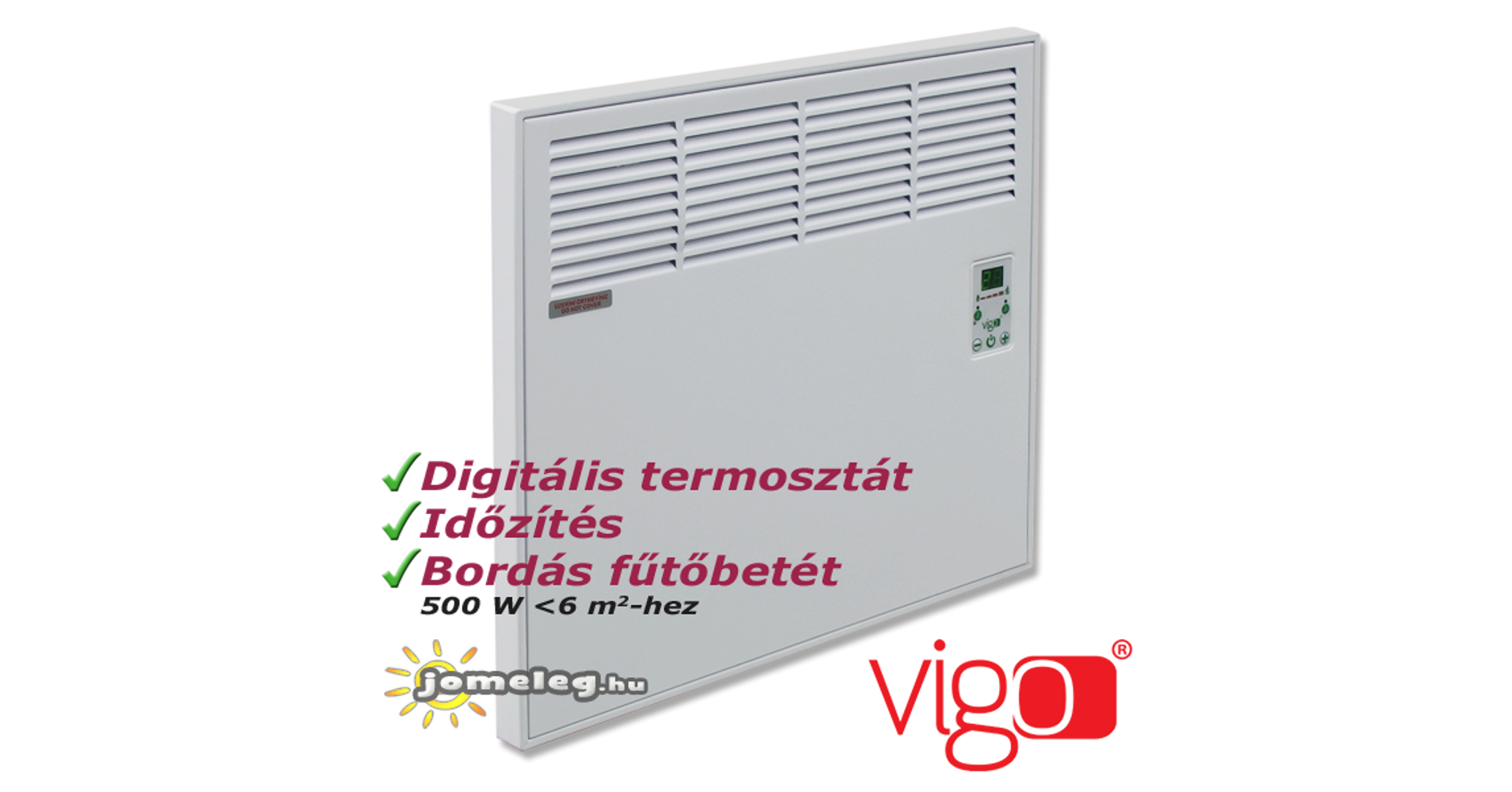 Vigo elektromos radiátor 500 W
